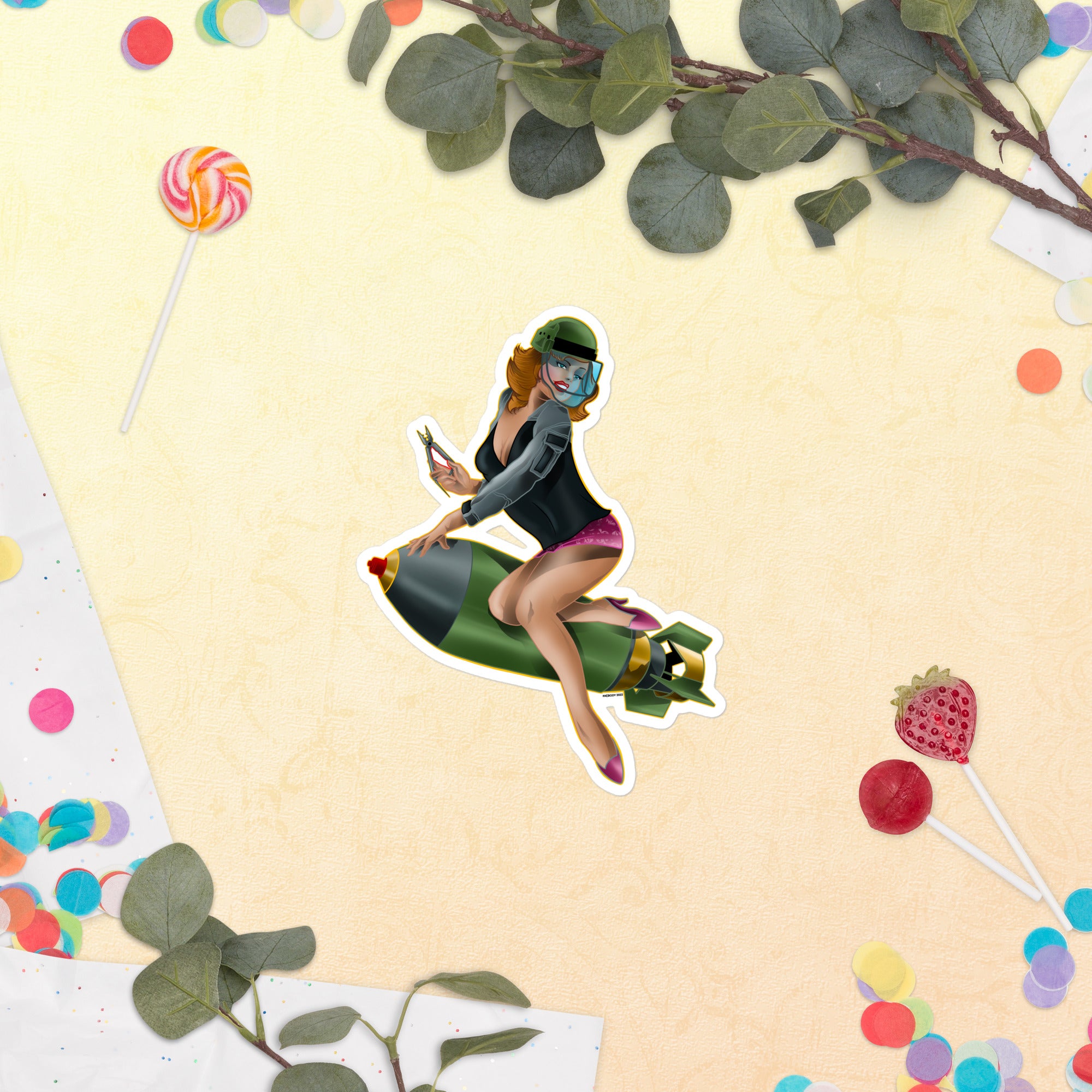 BOMBS AWAY: PIN UP SERIES Sticker – Warpaint Actual