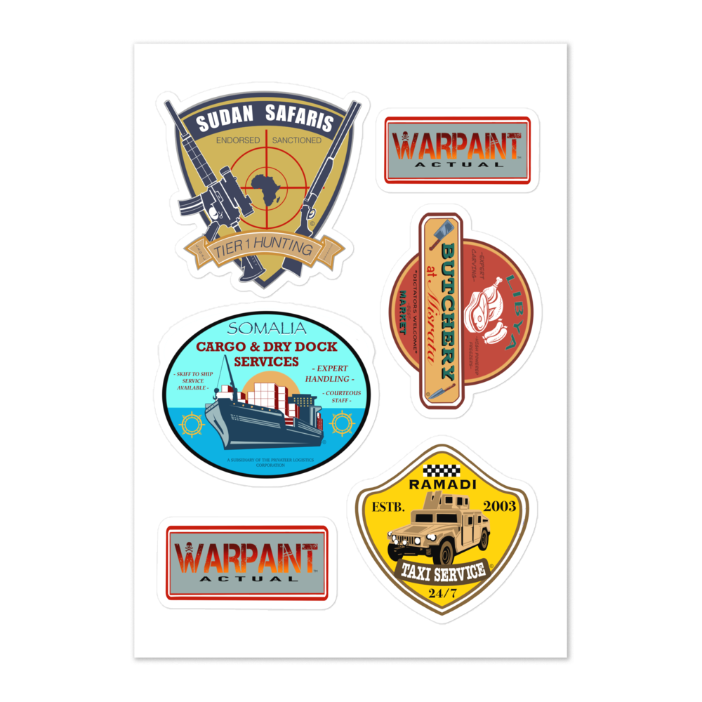 GWOT PAK 3 Sticker sheet – Warpaint Actual